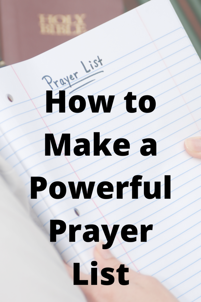How to Make a Powerful Prayer List - The Shepherd's Sheep