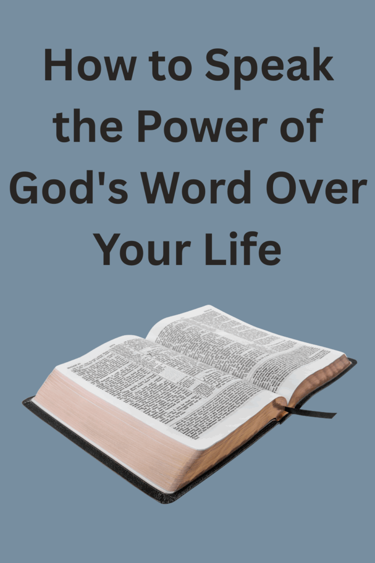 How to Speak the Power of God’s Word Over Your Life - The Shepherd's Sheep